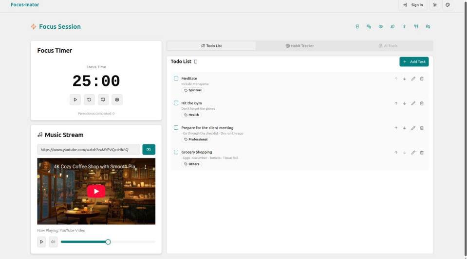 Focus-Inator - Master Focus, Build Habits, and Thrive